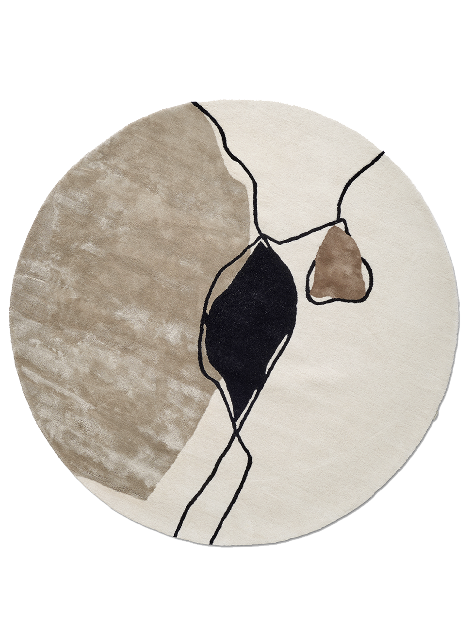 Matta Abstract Ivory Rund – Classic Collection